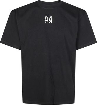 44 Label Group Homme, Tops, Noir, Taille: L T Shirt Over Mini Logo