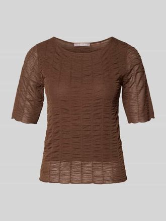 Christian Berg Strickshirt aus Viskose-Mix mit Rundhalsausschnitt