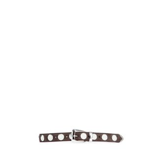 Khaite Femme, Accessoires, Brun, Taille: 80 CM Benny Belt With Studs