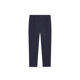 Nn.07 Billie Seersucker Hose - - Trousers - Herren - Blau - W36