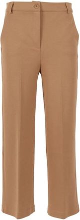 Max Mara Femme, Pantalons, Brun, Taille: 44 FR Pantalone in Jersey Abano
