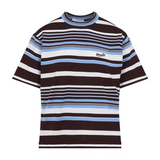 Prada Gestreifter Baumwoll-Pullover mit Rundhalsausschnitt - - Tops - Damen - Mehrfarbig - S