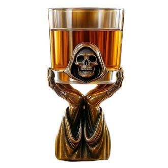 Generic Weinregal - Gotische Skelett-Handaufbewahrung F&uuml;r Whiskybecher, Alkoholhalter Auf Der Arbeitsplatte F&uuml;r Schrank, Sideboard, Bourbon-Whisky, Lik&ouml;r, Alk