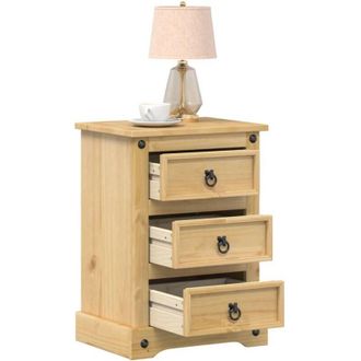 vidaXL vidaXL Table de chevet Corona 45x35x64 cm bois de pin massif