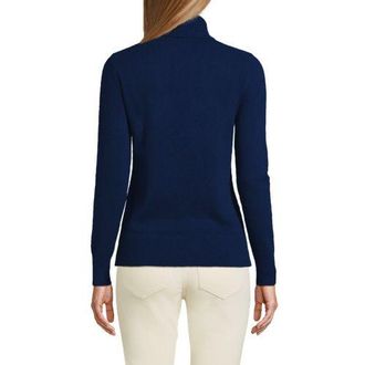Lands End Rollkragen-Pullover aus Kaschmir, Damen, Gr&ouml;&szlig;e:32-34 regular, Blau, Kaschmir, by Lands End