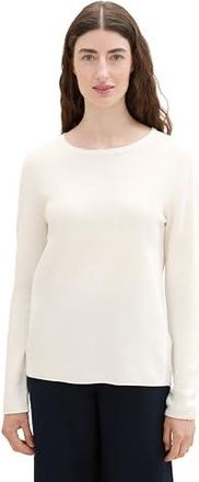 Tom Tailor 1042952 Pull-Over, 10315-Whisper White, XL Femme