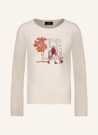 Monari Monari Longsleeve Mit Schmucksteinen weiss