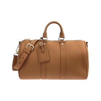 Louis Vuitton Sac de voyage en cuir Aerogram Pre-owned - Femme - Pre-owned - Brun - Taille: ONE Size