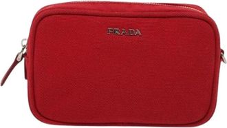Prada unisex, Pre-owned, Rouge, Taille: ONE Size Mini sac Pre-owned