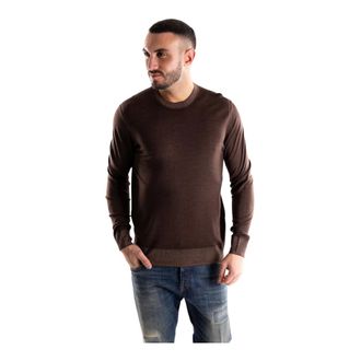 Paolo Pecora Homme, Pulls, Brun, Taille: 2XL Maille col rond