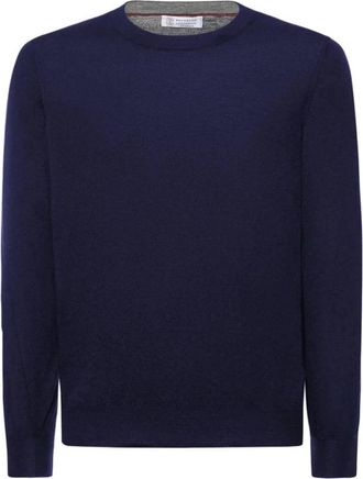 Brunello Cucinelli Herren, Strickwaren, Blau, 2XLGr&ouml;&szlig;e