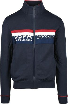 U.S.Polo Association U.s. Polo Assn., Homme, Sweatshirts et sweats &agrave; capuche, Bleu, Taille: 2XL Zip-throughs