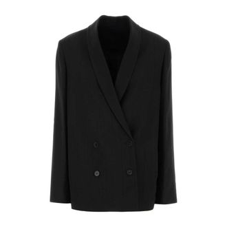 Loulou Studio Femme, Vestes, Noir, Taille: 38 FR Minka Tailored Jacket