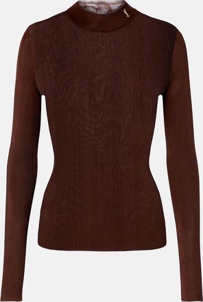 Saint Laurent Pullover Cassandre aus Rippstrick