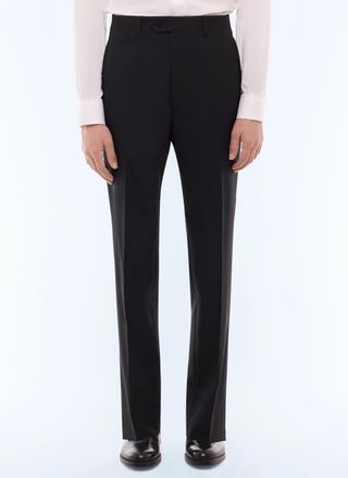 Fursac Pantalon de costume ajust&eacute; en laine - Taille 36 - Homme