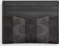 Coach Schmales Kartenetui Mit Ausweisfach Aus Signature-Canvas Mit Streifen