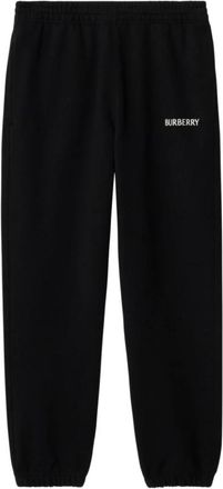 Burberry Homme, Pantalons, Noir, Taille: XL Logo Cotton Jogging Pants