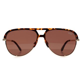 Quay High Key Mini Remixed TORT Sonnenbrille schildpatt braun