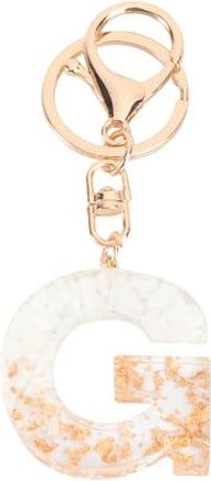 PartyKindom Porte-cl&eacute;s en M&eacute;tal Blanc Pendentif Alphabet Anglais G, Ornement L&eacute;ger et Solide pour Cl&eacute;s et Accessoires Paquet, D&eacute;coration Pratique pour Paquet &agrave; Ma