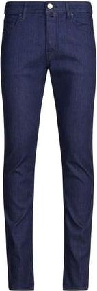 Jacob Cohen Jean droit en coton m&eacute;lang&eacute;