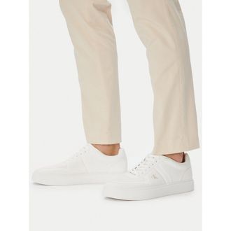 Calvin Klein Sneakers Calvin Klein Classic Cups Laceup Knit HM0HM02130 Wei&szlig;