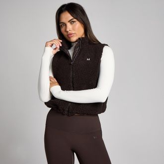 MyProtein MP Damen Verk&uuml;rzte Borg-Weste - Kakao - XXL