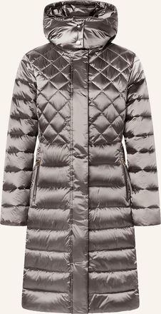 Joop Steppmantel Constance Mit Abnehmbarer Kapuze grau