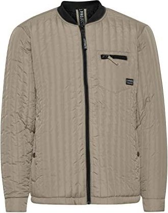 11 Project PRArik Veste matelassée demi-saison pour homme avec col zippé Coupe droite, Crockery (161104), L