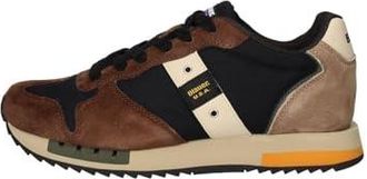 Blauer U.S.A. QUEENS01, Sneakers Low, Chaussures Mode Casual, Navy Brown Beige, 44 EU