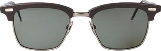 Thom Browne Rechteckige Sonnenbrille - - Accessories - unisex - Grau - 52 MM