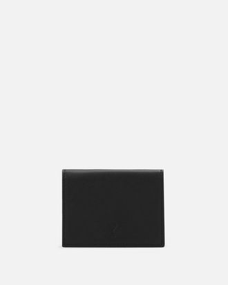 Ami Portefeuille &agrave; triple volet noir en cuir de vachette Ami de Coeur Noir - TU - Unisex