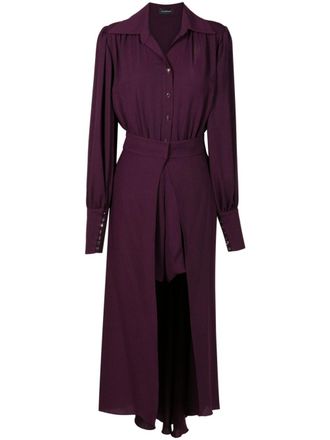 OLYMPIAH Hemdkleid im Layering-Look - Violett
