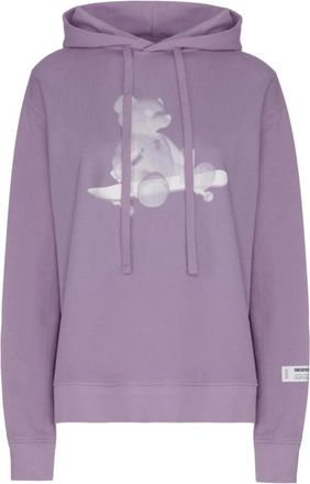 Diego Venturino Homme, Sweatshirts et sweats &agrave; capuche, Violet, Taille: M SweaT-shirt &agrave; capuche avec imprim&eacute; ours