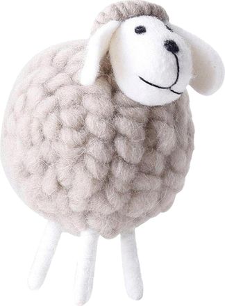 Generico Handgefertigte Lammfigur, handgefertigtes Wollspielzeug, s&uuml;&szlig;e und niedliche Dekoration, Schaf-Figur f&uuml;r Baum, Haus, B&uuml;ro, Schlafzimmer