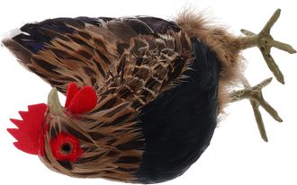 Frcolor Lebensechte H&uuml;hnerstatue Gartenfiguren Deko F&uuml;r Au&szlig;en 21cm Handgefertigt Kunststoff H&uuml;hnerspielzeug Und Osterdeko