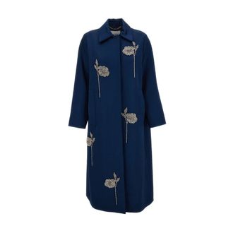 Erdem Ma&szlig;geschneiderter Mantel - - Coats - Damen - Blau - XS
