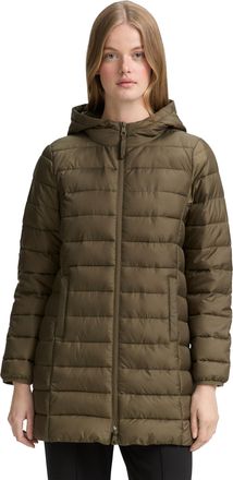 Tom Tailor Damen 1046684 Lightweight Steppmantel mit Kapuze, 10669-Grape Leaf Green, XS