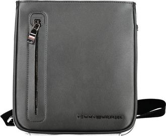 Tommy Hilfiger Schwarze Polyurethan Herren Schultertasche