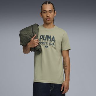 Puma Graphic Varsity T-Shirt Herren, Kleidung, Gr&uuml;n, L