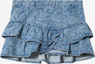 Isabel Marant Jupe Leyje - Femme - Bleu - Taille34 - Marant &Eacute;toile - Collection &Eacute;t&eacute; Femme - Nouvelle Collection Capsule High Summer