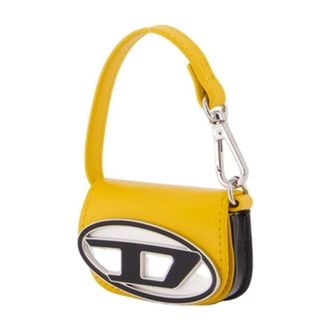 Diesel Womens 1dr Micro Charm Leather Yellow Cowhide Accessories Charms