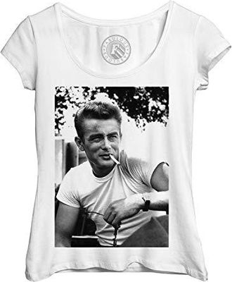Fabulous T-Shirt Femme Photo de Star C&eacute;l&eacute;brit&eacute; James Dean Acteur Vieux Cin&eacute;ma Original 19