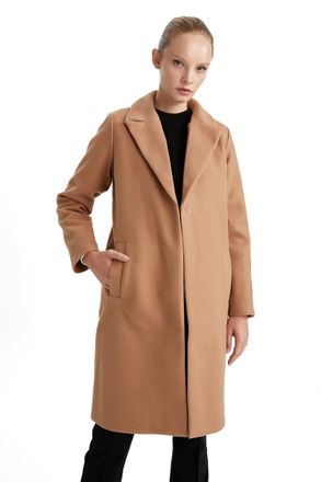 DeFacto Regenjacke f&uuml;r Damen WinterMantel f&uuml;r Damen Camel,L