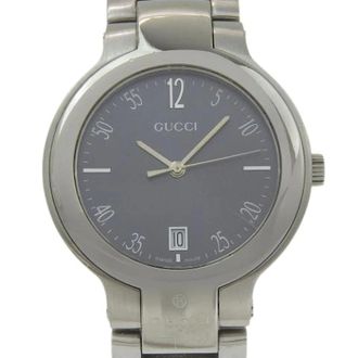 Gucci Montre-bracelet &agrave; quartz en acier inoxydable Pre-owned 8900M - Femme - Pre-owned - Gris - Taille: ONE Size