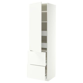 IKEA METOD / MAXIMERA Hochschr. B&ouml;d/4 Schubl./T&uuml;r/2 Fro