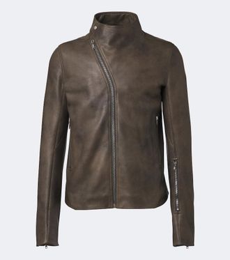 Rick Owens Veste Release en cuir