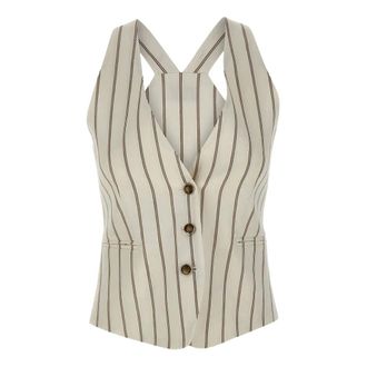 Marella Femme, Vestes, Blanc, Taille: 38 FR Mllteso Vest