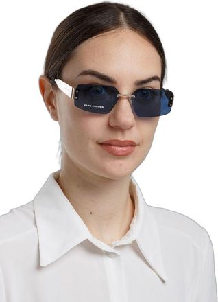 Marc Jacobs MARC Metal Frame Sunglasses - Gold