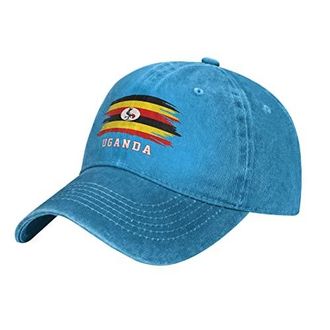 Generic Sun Protection Casquettes Drapeau De LOuganda Ougandais L&eacute;ger Pare-Soleil Casquette S&eacute;chage Rapide Visiere pour Randonn&eacute;e Festivals Entra&icirc;nements