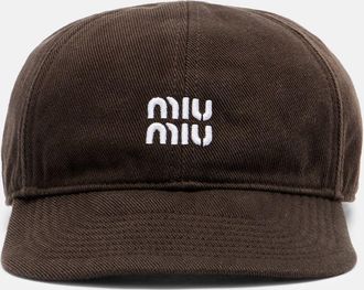 Miu Miu Casquette en coton à logo